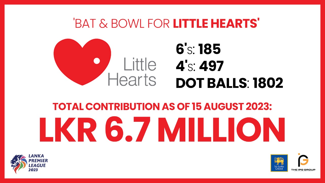 LPL has so far raised Rs. 6.7 million for the ‘Little Hearts’ project ...