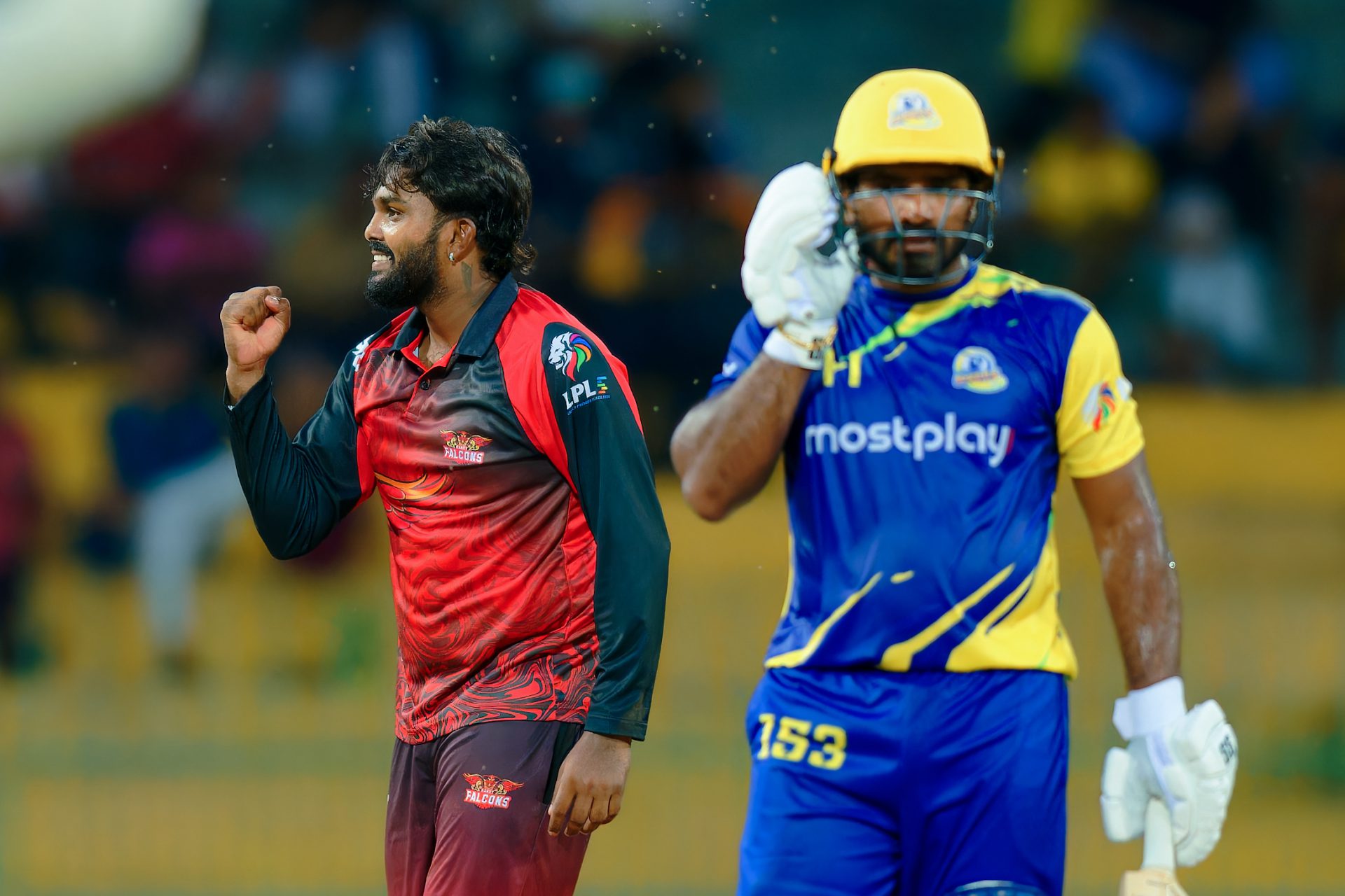 Kandy Falcons skipper Wanindu Hasaranga, after Player of the Match ...