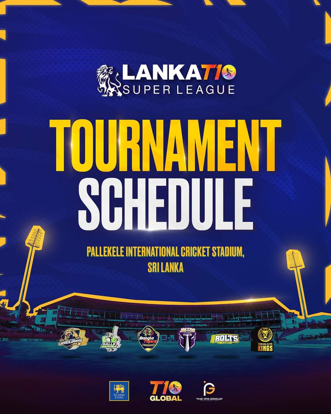 Lanka T10 Super League | Match Schedule - Sri Lanka Cricket